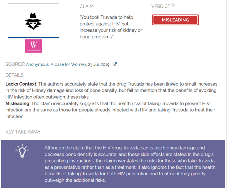 HIV drug Truvada linked to kidney damage and bone density loss, but ...