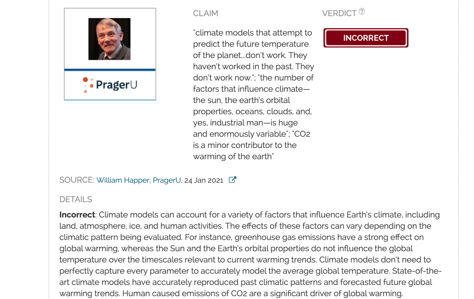PragerU post by Happer uses flawed reasoning to claim that climate ...
