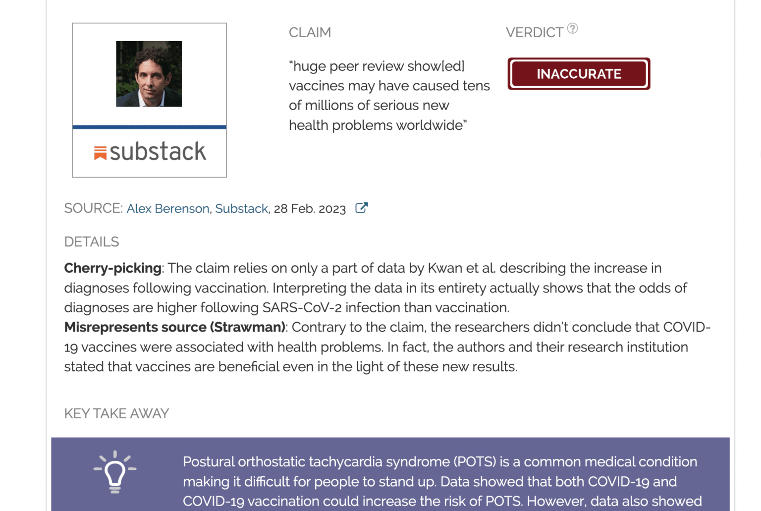 Risk of postural orthostatic tachycardia syndrome (POTS) is five times ...