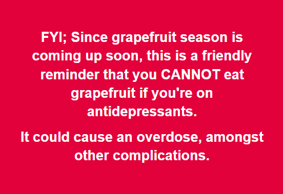 Grapefruit can cause negative effects when mixed with certain ...