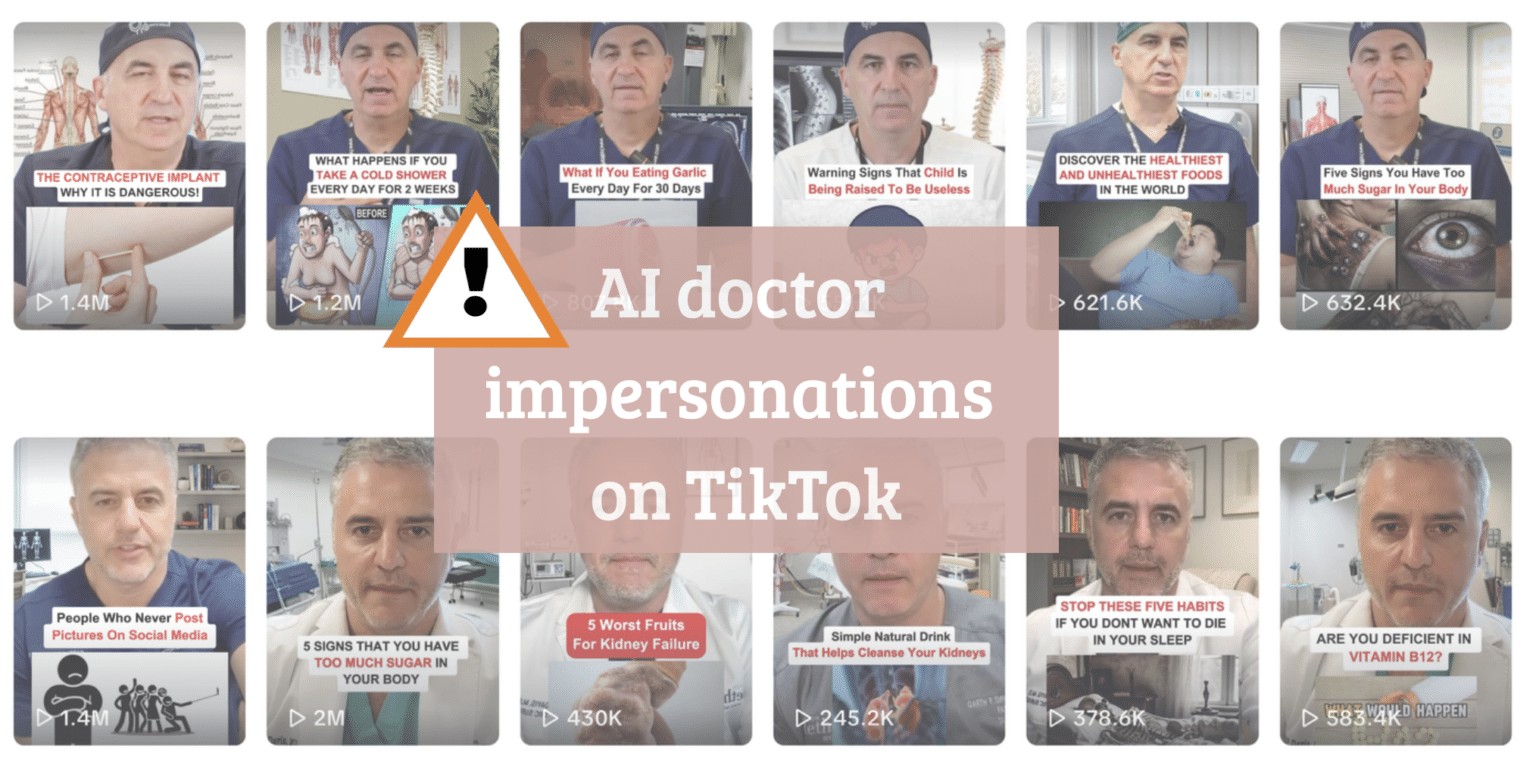 Beware of AI-generated doctors giving health advice on social media ...